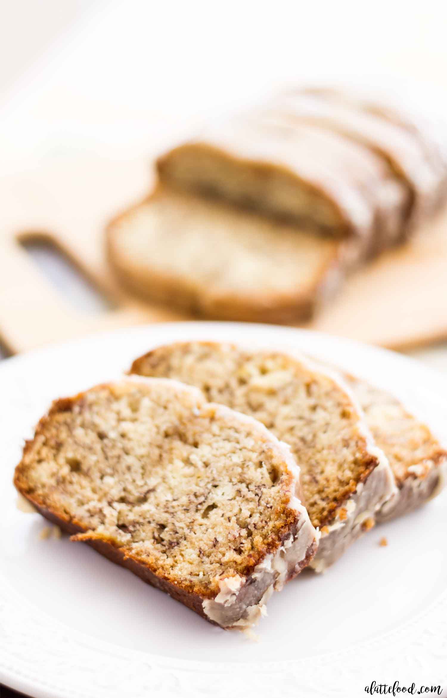 Maple Glazed Banana Bread A Latte Food