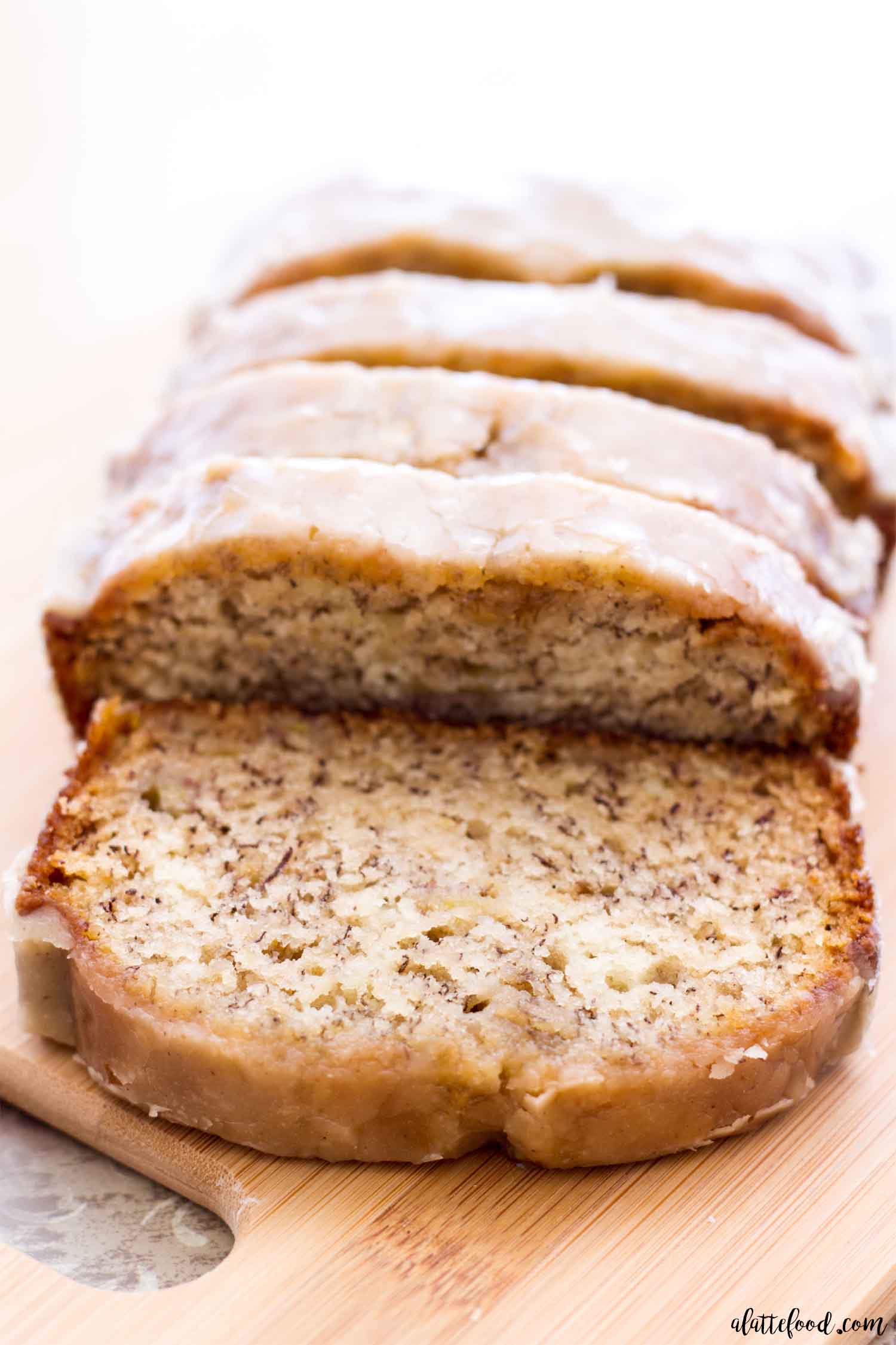 Maple Glazed Banana Bread A Latte Food